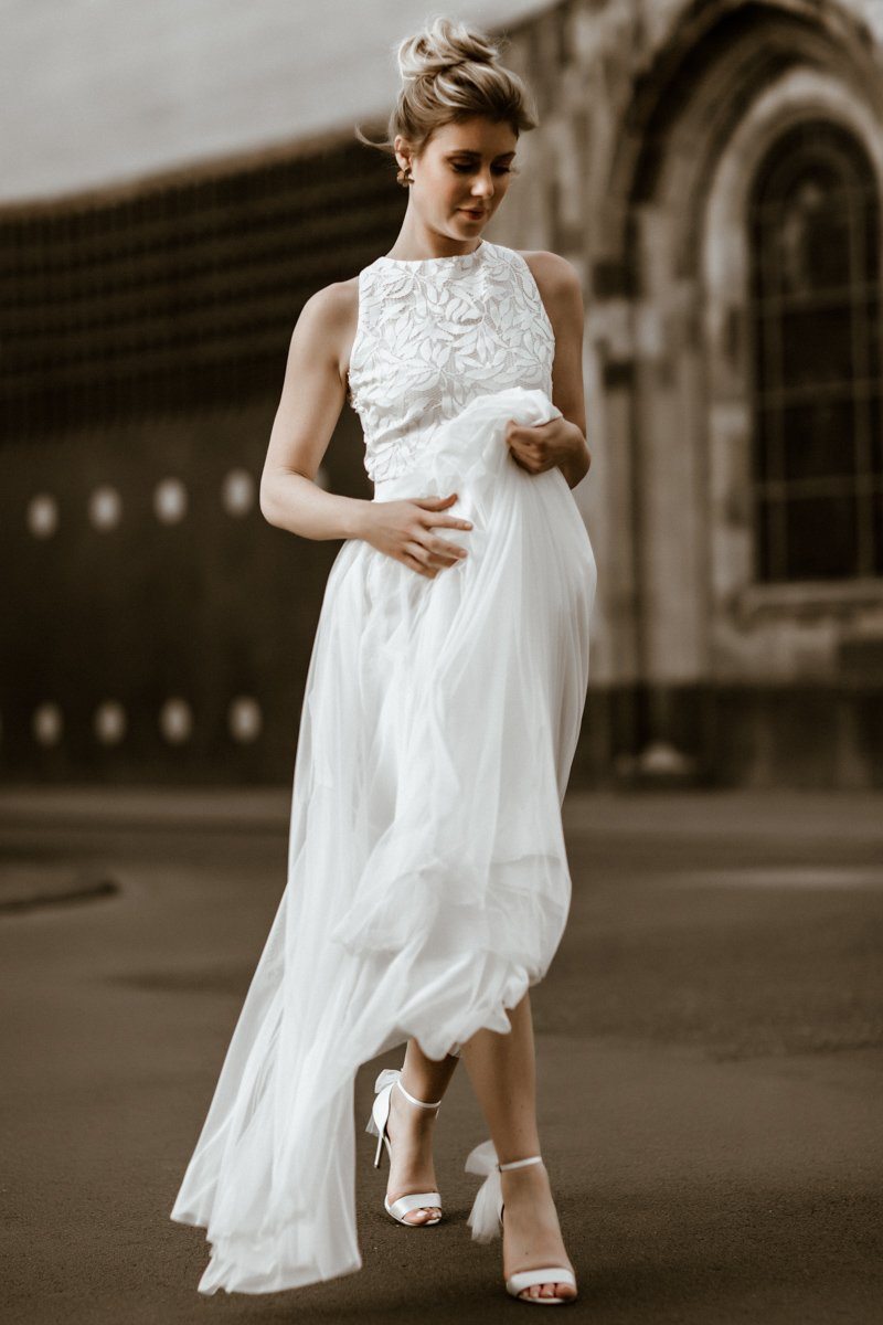 Silk bridal shoes with tulle bow - Elise | Bella Belle Shoes Silk bridal shoes with tulle bow - Elise | Bella Belle Shoes